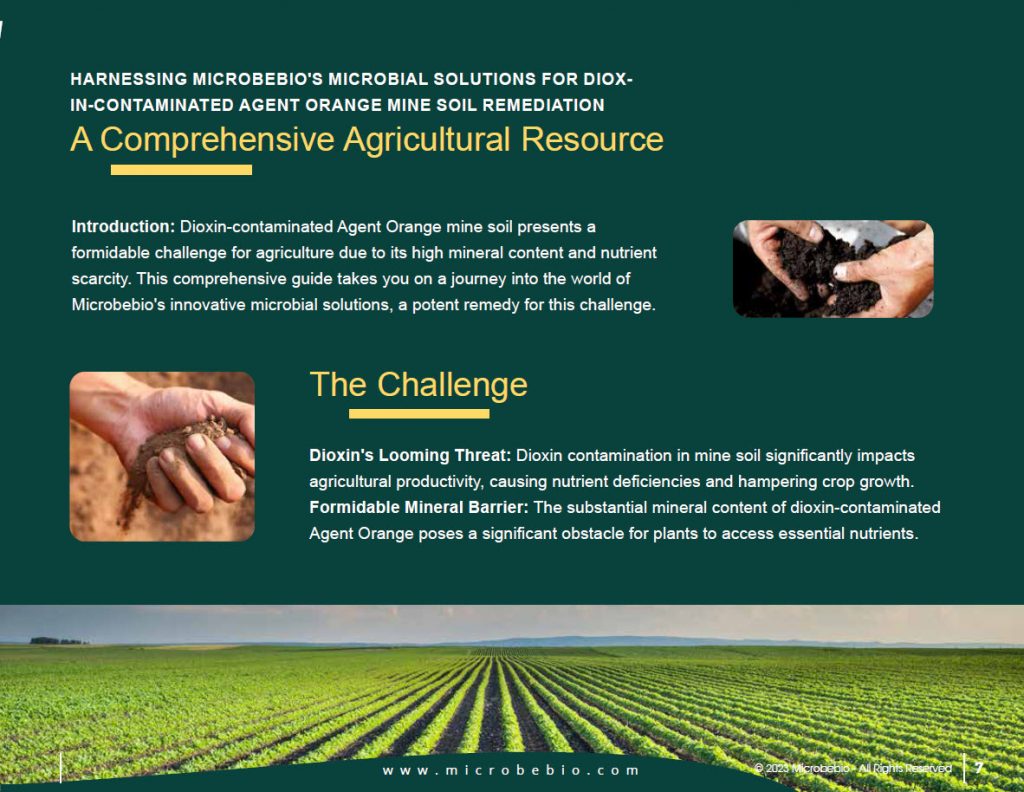 Revolutionizing Agriculture and Toxic Agent Orange soil Remediation ... Revolutionizing Agriculture and Toxic Agent Orange soil Remediation ...