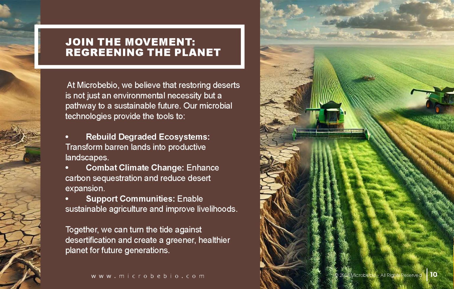 Microbebio: Restoring Deserts to Life with Advanced Microbial ...